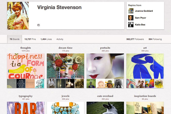 Virginia Stevenson | Top 30 Users to Follow on Pinterest: Style, Art ...