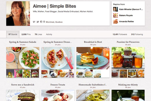 Aimee | Simple Bites | Top 30 Users to Follow on Pinterest: Style, Art ...