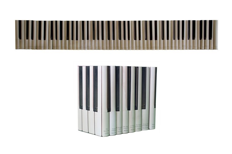 Piano Keyboard Book Set | Juniper Books' Thatcher Wine Shares Custom ...